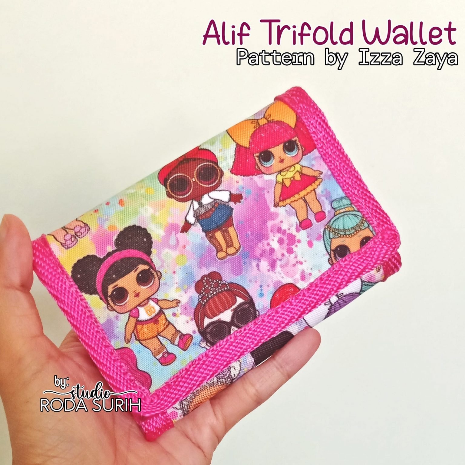 Alif Trifold Wallet – Pattern By Izza Zaya