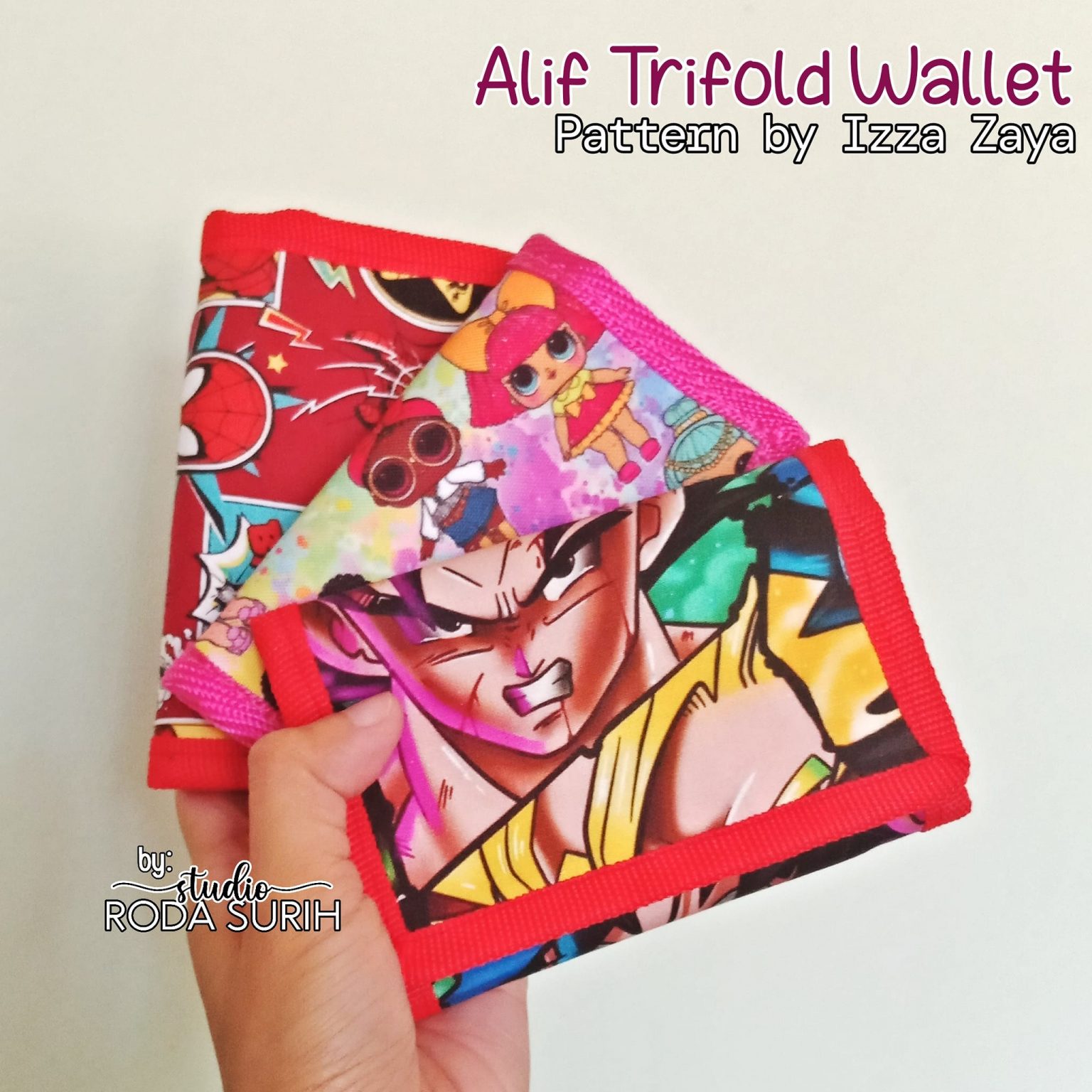 Alif Trifold Wallet – Pattern By Izza Zaya