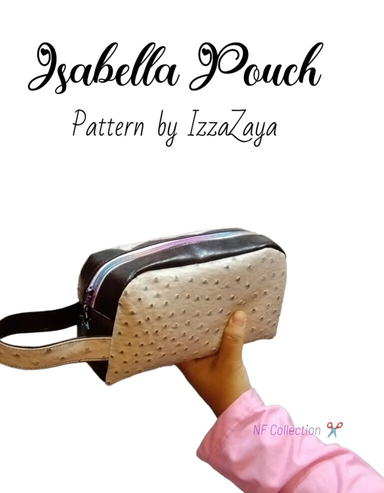 Isabella Pouch & Pencil Case – Pattern By Izza Zaya