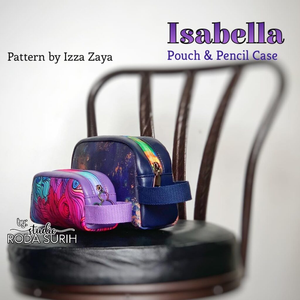 Isabella Pouch & Pencil Case – Pattern By Izza Zaya