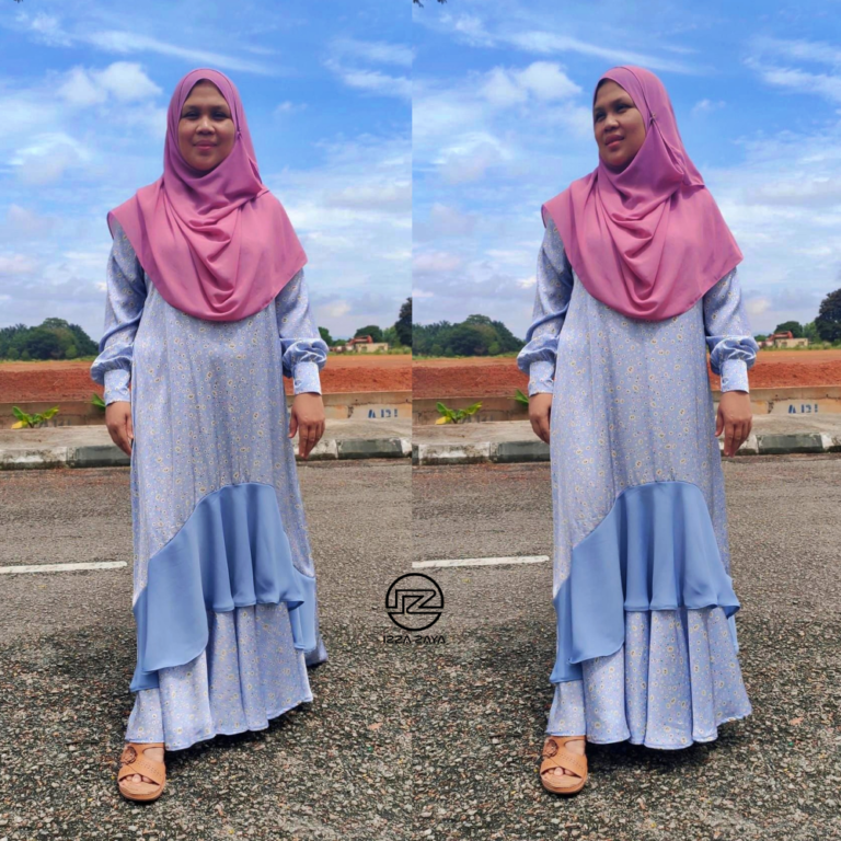 Zulaikha Flounce Dress – Pattern By Izza Zaya