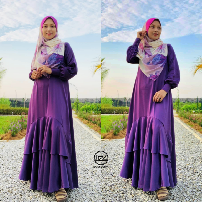 Zulaikha Flounce Dress – Pattern By Izza Zaya