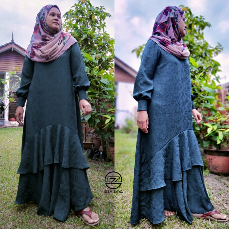 Zulaikha Flounce Dress – Pattern By Izza Zaya