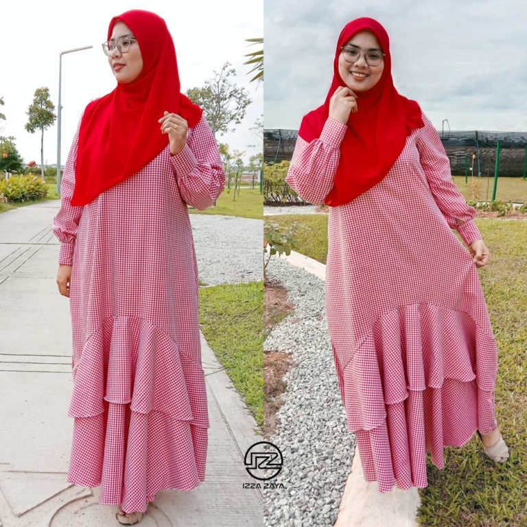 Zulaikha Flounce Dress – Pattern By Izza Zaya