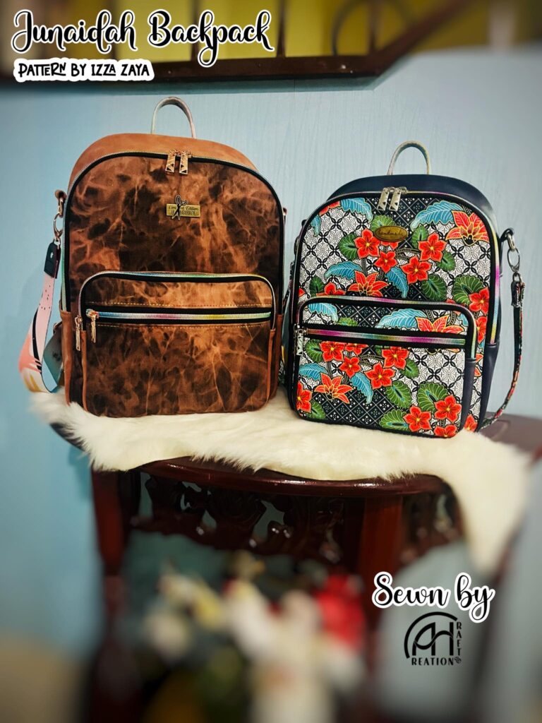 Junaidah Backpack – Pattern By Izza Zaya