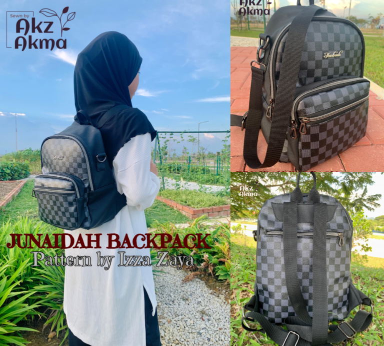Junaidah Backpack – Pattern By Izza Zaya