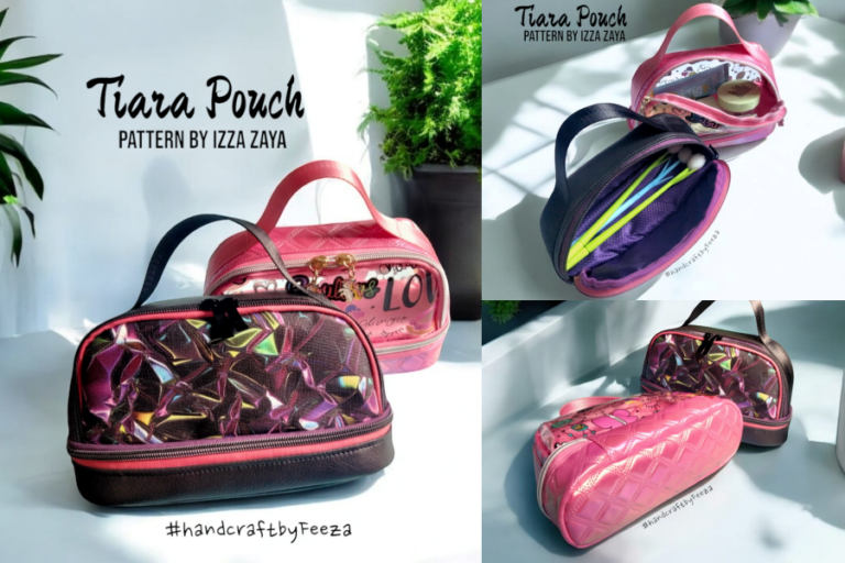 Tiara Pouch – Pattern By Izza Zaya